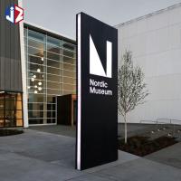 China Illuminated IP65 Indoor Wayfinding Signage Stainless Steel Sign Board Stand for sale