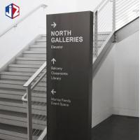 China Illuminated IP65 Indoor Wayfinding Signage Stainless Steel Sign Board Stand for sale