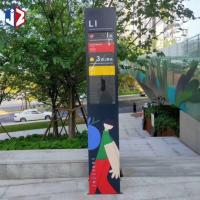 China Durable Outdoor Metal Directional Signs Standing Parking Lot Advertising for sale