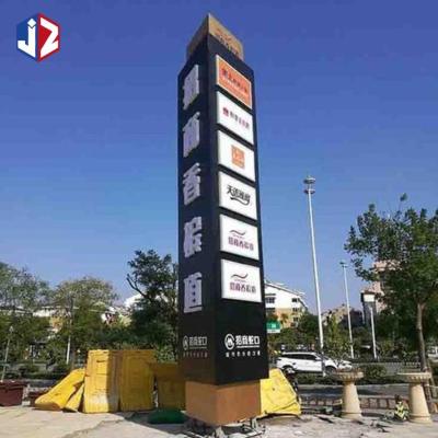 China Stainless Steel Pylon Monument Sign Outdoor For Advertising for sale