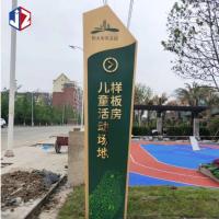 China Impact Resistant Advertising Pylon Sign Boards 100V-240V Aluminium Illuminated for sale