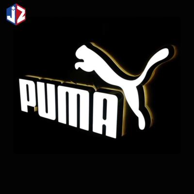 China AC 100V-240V Custom Acrylic Letters Eco Friendly Backlit Shop Sign for sale