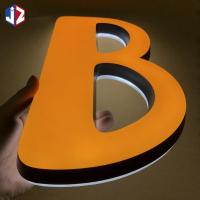 China Backlit LED Acrylic Signage Smooth Line Commercial Advertising for sale