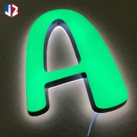 China Backlit LED Acrylic Signage Smooth Line Commercial Advertising for sale