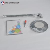 China 1170X280mm Metal Poster Display Stand Adjustable Pedestal For Supermarket for sale