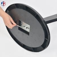 China Vertical 1290x460mm Poster Display Stand Black V Stand Steel Plate for sale