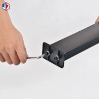 China Vertical 1290x460mm Poster Display Stand Black V Stand Steel Plate for sale