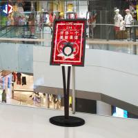 China Vertical 1290x460mm Poster Display Stand Black V Stand Steel Plate for sale