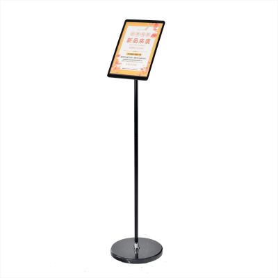 China 5.2kg Adjustable Sign Stand 1210x280mm Stainless Steel Pipe for sale