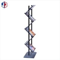 China Zig Zag Detachable Information Display Stand 460X350mm Aluminum Profile for sale