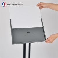 China Base 280mm Poster Display Stand Double Pole Frame Angle Adjustable for sale