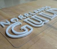 China Indoor 12V Neon Letter Signs 8mm-10mm Acrylic Plate Long Durable for sale