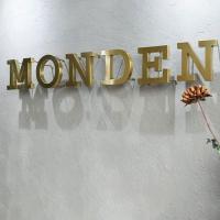 China OEM Gold 3D Metal Letters Titanium Plating Easy Installation for sale