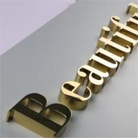 China Company Lobby Polished 3D Metal Letters Stainless Steel Lettering Signage for sale