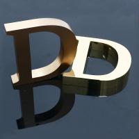 China Illuminated LED Backlit 3D Metal Signs Stainless Steel For Decoration for sale