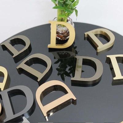 China Waterproof 3D Metal Letters Mirror Finished 304 Stainless Steel for sale