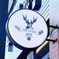 China Backlit Hanging Lightbox Sign for sale