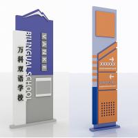 China Wayfinding Free Standing Pylon Sign Boards DC 12-24V Advertising Decoration for sale