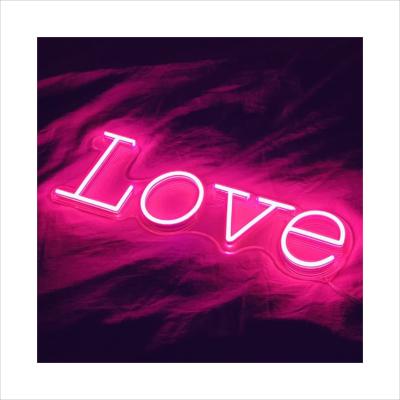 China custom Acrylic Love Neon Light Sign power saving For Christmas Halloween Bedroom for sale