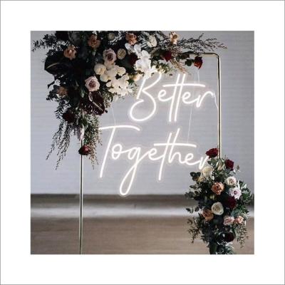 China Custom Acrylic Neon Letter Signs For Wedding Bar Party Decoration for sale