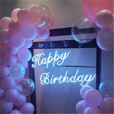 China Happy Birthday Neon LED Sign Board 900x403mm 50000 Hours Working Lifetime for sale