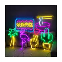China Waterproof Neon Acrylic Letters 8mm-10mm LED Neon Light Sign For Shop Coffee for sale