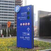 China Roadside Illuminated Directional Wayfinding Signs Standing Stainless Steel for sale
