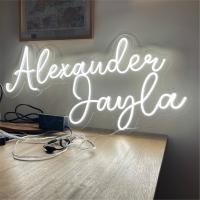 China Happy Birthday Neon LED Sign Board 900x403mm 50000 Hours Working Lifetime for sale