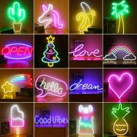China Decorative 220V Neon Letter Signs 50000 Hours Working Lifetime for sale