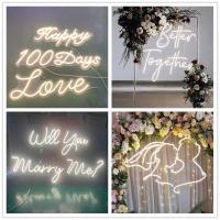 China OEM Wall Mounted Neon Letter Signs Custom LED Neon Lights for bedroom for sale