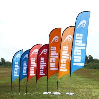 China Aluminium Fiberglass Outdoor Banner Flags for sale