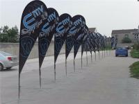 China 5m Beach Outdoor Banner Flags Eco Friendly Aluminum Fiberglass for sale