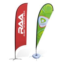 China 5m Beach Outdoor Banner Flags Eco Friendly Aluminum Fiberglass for sale