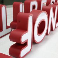 China Customized DC12V 3D Illuminated Signs Stainless Steel LED Store Sign for sale