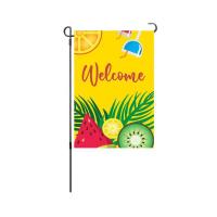 China Knitted Polyester Double Sided Garden Flag 30x45cm Easy Installation for sale