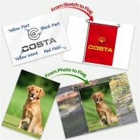 China Sublimation Printing Double Sided Garden Flag 12x18 inch Custom logo for sale