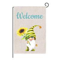 China Double Sided Outdoor Flag Signs Satin Nylon Sublimation Printing Banner for sale