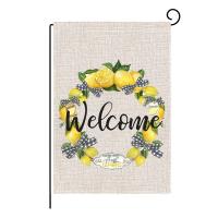 China Double Sided Outdoor Flag Signs Satin Nylon Sublimation Printing Banner for sale