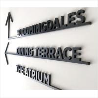 China Customized Matt Acrylic Letter Signage For Indoor Signboard Background Wall for sale