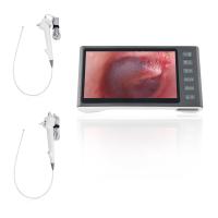 China ENT Surgery White FHD Flexible Digital Visual Ear Picker Earwax Removal Tool Disposable Endoscope Camera 7 Inch IPS Screen for sale
