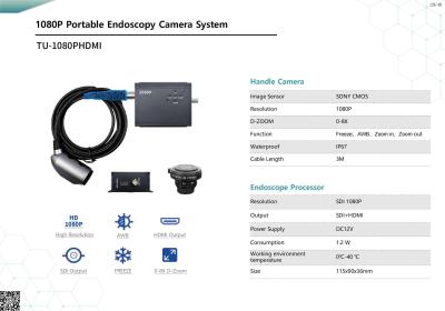 China TUYOU TU-Y2HC 1080P Portable Medical Endoscope Camera with HDMI/CVBS for sale