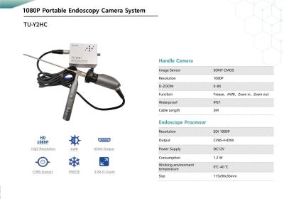 China TUYOU TU-Y2HC FHD Portable Medical Endoscope Camera with HDMI/CVBS FOR ENT,0-8X D-Zoom for sale