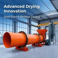 China SUNO Rotary Drum Dryer For Clay Drying Steel Starch Residue Wood Pellet Dryer for sale