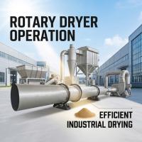 China Mineral Steel Starch Residue Dryer Compost Feed Rotary Dryer Easy to operate for sale