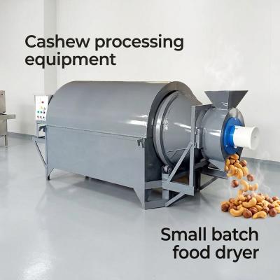 China Food Nut Walnut Cashew Hazelnut Small Rotary Drum Dryer Chestnut Alfalfa Mini Rotary Dryer for sale