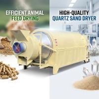 China SUNO Agricultural Mini Rotary Drum Dryer For Animal Feed Quartz Sand for sale