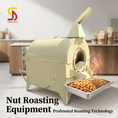 China Multi Style Biomass Small Rotary Dryer Cashew Sunflower Seed Nut Roasting Equipment for sale