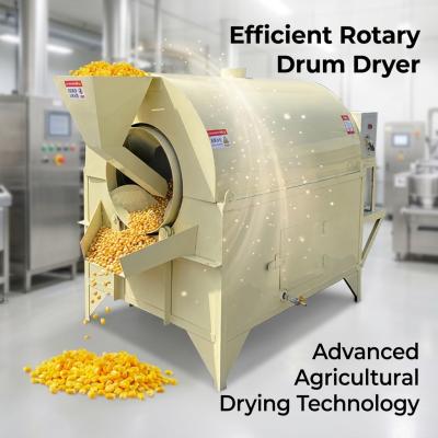 China Corn Rice Wheat Sorghum Drum Dryer Agricultural Product Drying Equipment Factory Direct Sales Automatic Rotary Dryer for sale