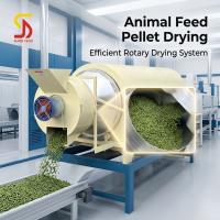 China Industrial Electric Drum Dryer Salt Residue Wood Chip Animal Feed Pellet Rotary Dryer for sale