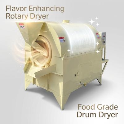 China Breadcrumb Small Rotary Drum Dryer Food Flavoring Rotary Dryer for sale